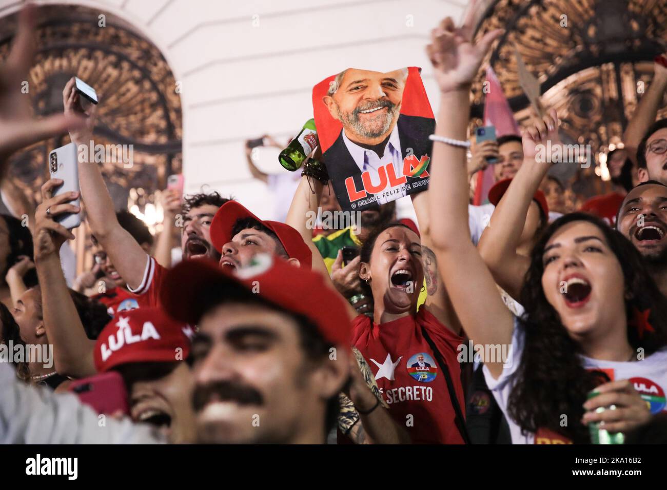Rio De Janeiro, Brazil. 30th Oct, 2022. Supporters of former President ...