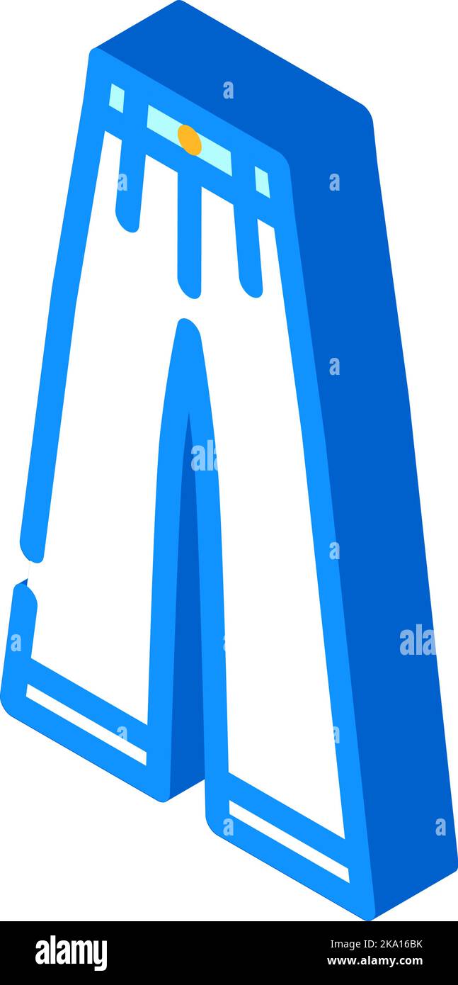 straight leg pants apparel isometric icon vector illustration Stock ...