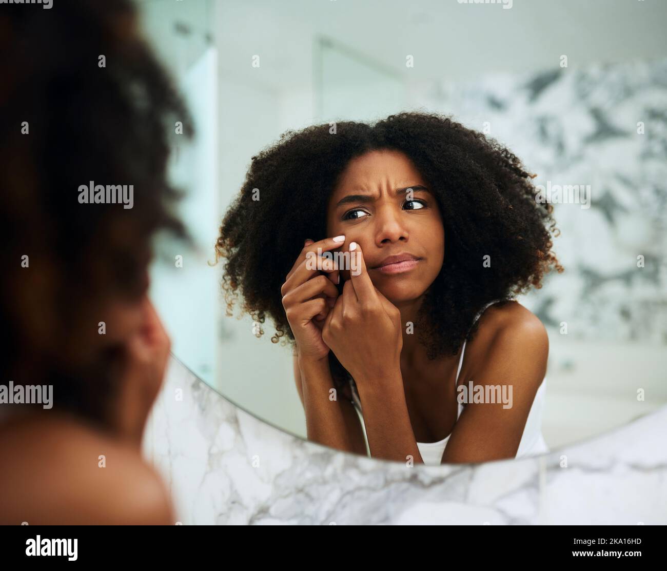 Squeezing face hi-res stock photography and images - Alamy