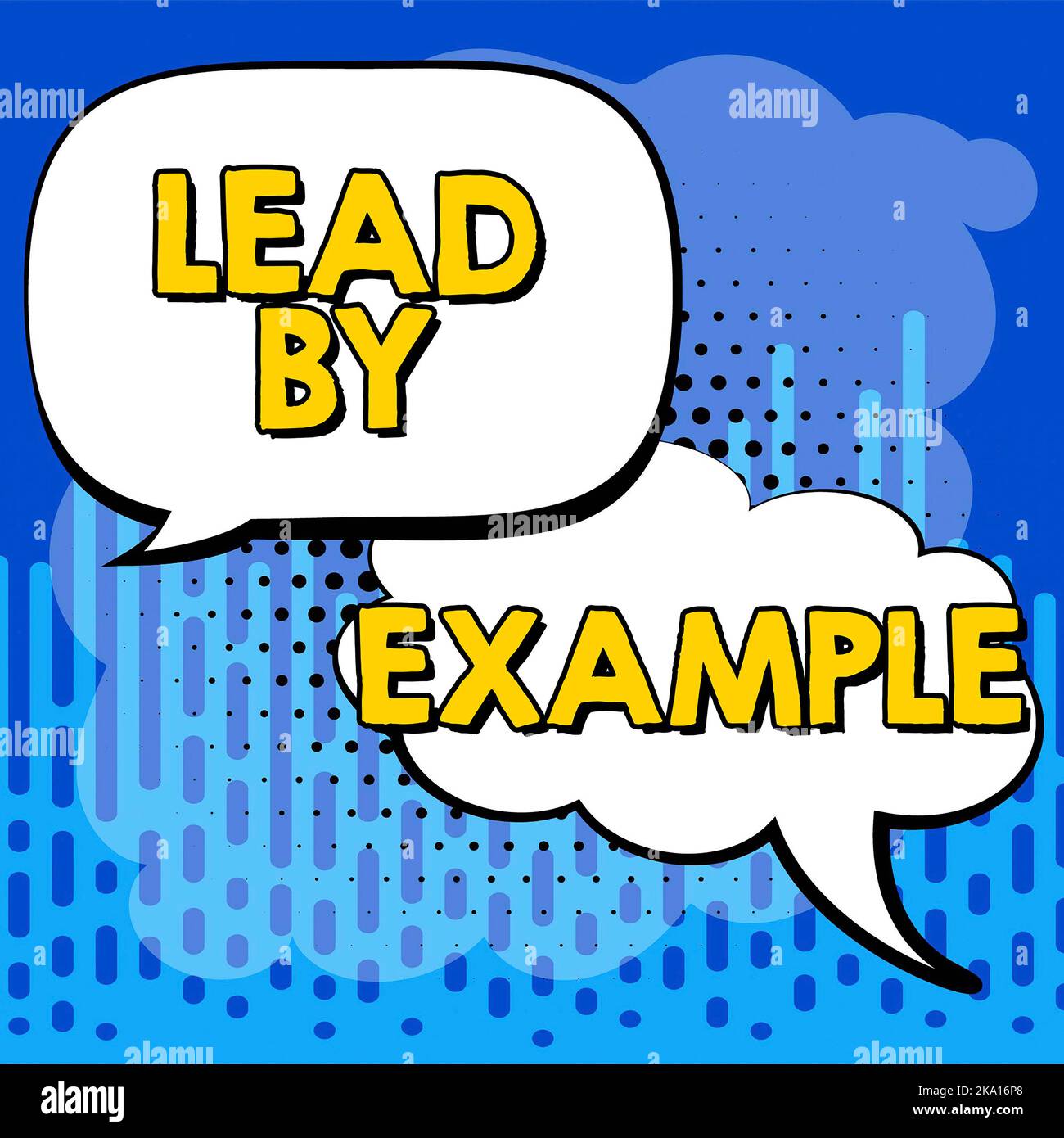 Conceptual display Lead By Example. Business overview Be a role model ...