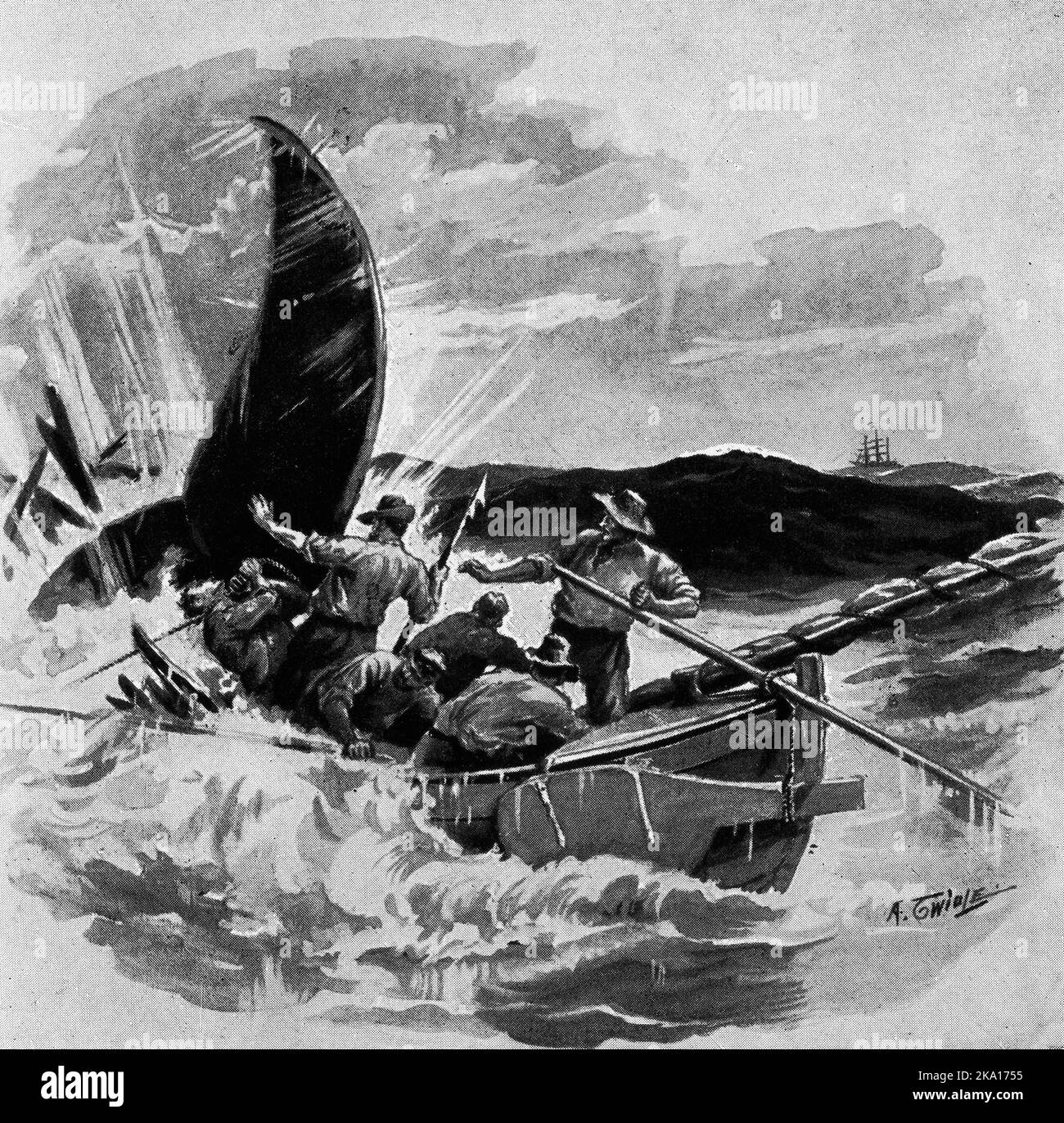 Whale harpoon Black and White Stock Photos & Images - Alamy