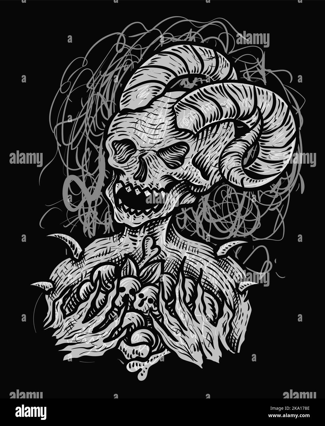 Demon jacket Stock Vector Images - Alamy