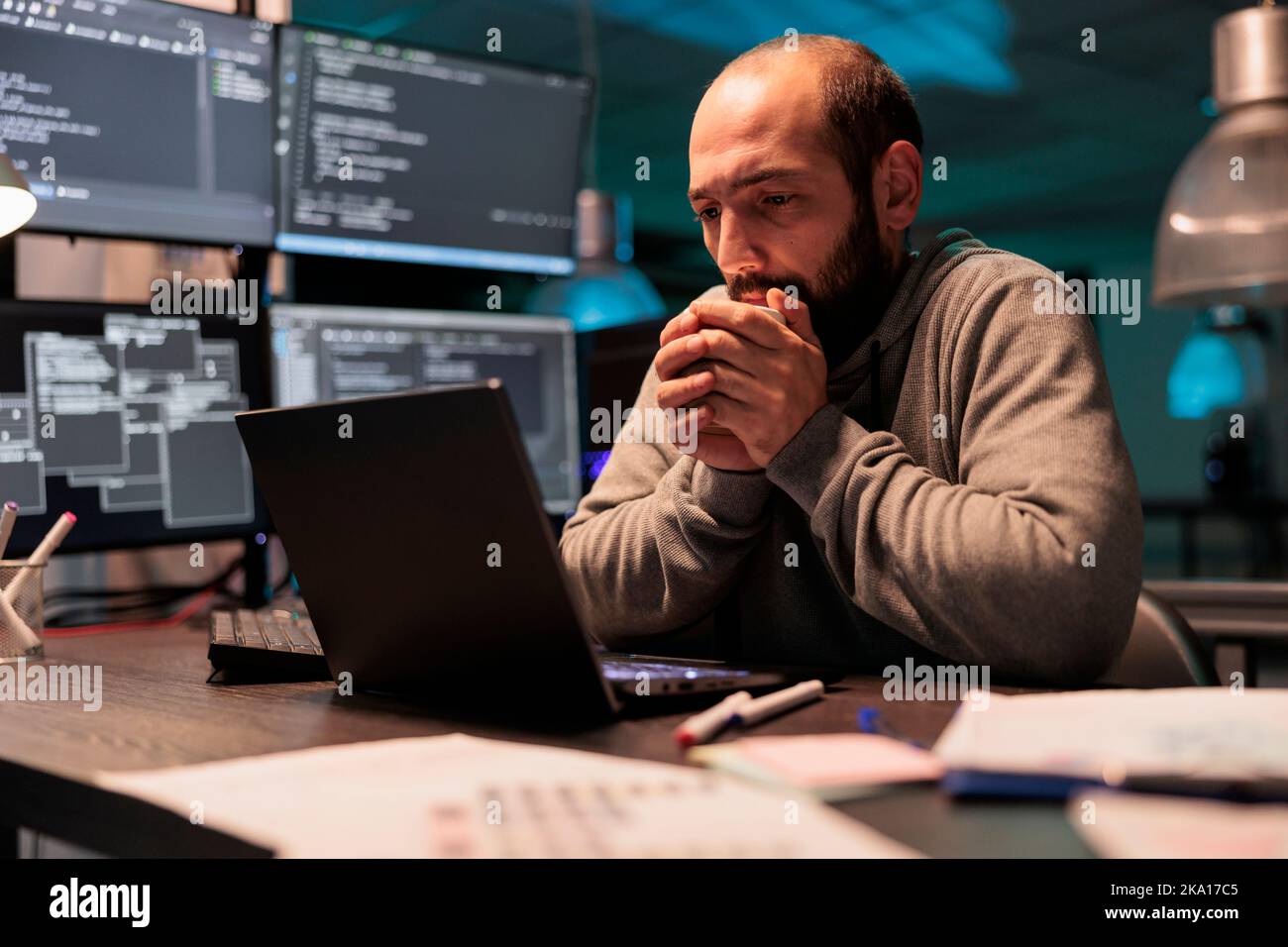 Male coder hi-res stock photography and images - Alamy