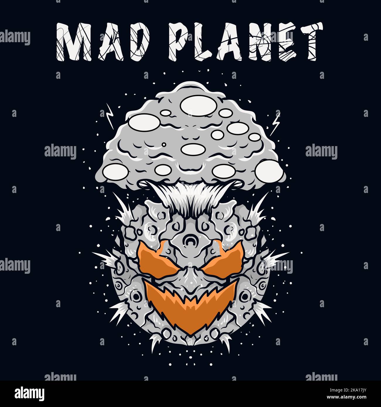 Illustration planet hell good for all clothing and merchandise Stock ...