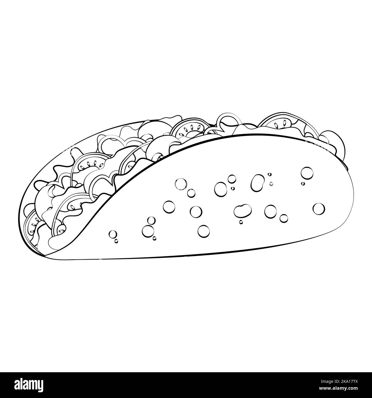 Salsa on white background Black and White Stock Photos & Images - Alamy