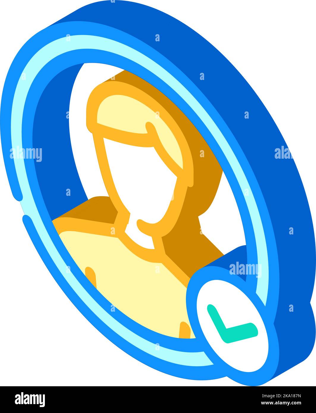 new user registration isometric icon vector illustration Stock Vector ...