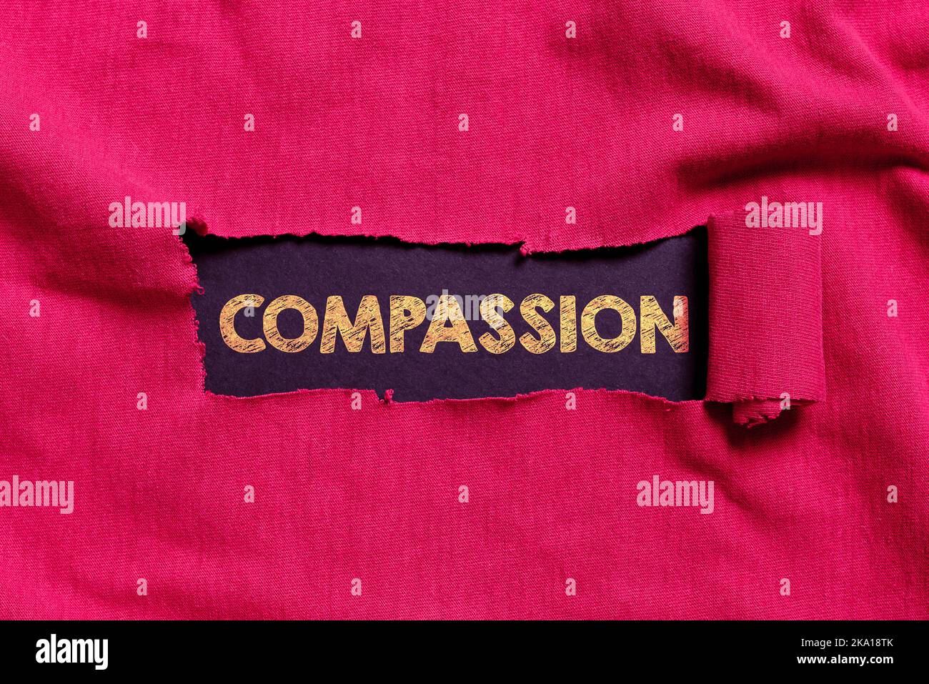 Conceptual caption Compassion. Word for empathy and concern for the ...