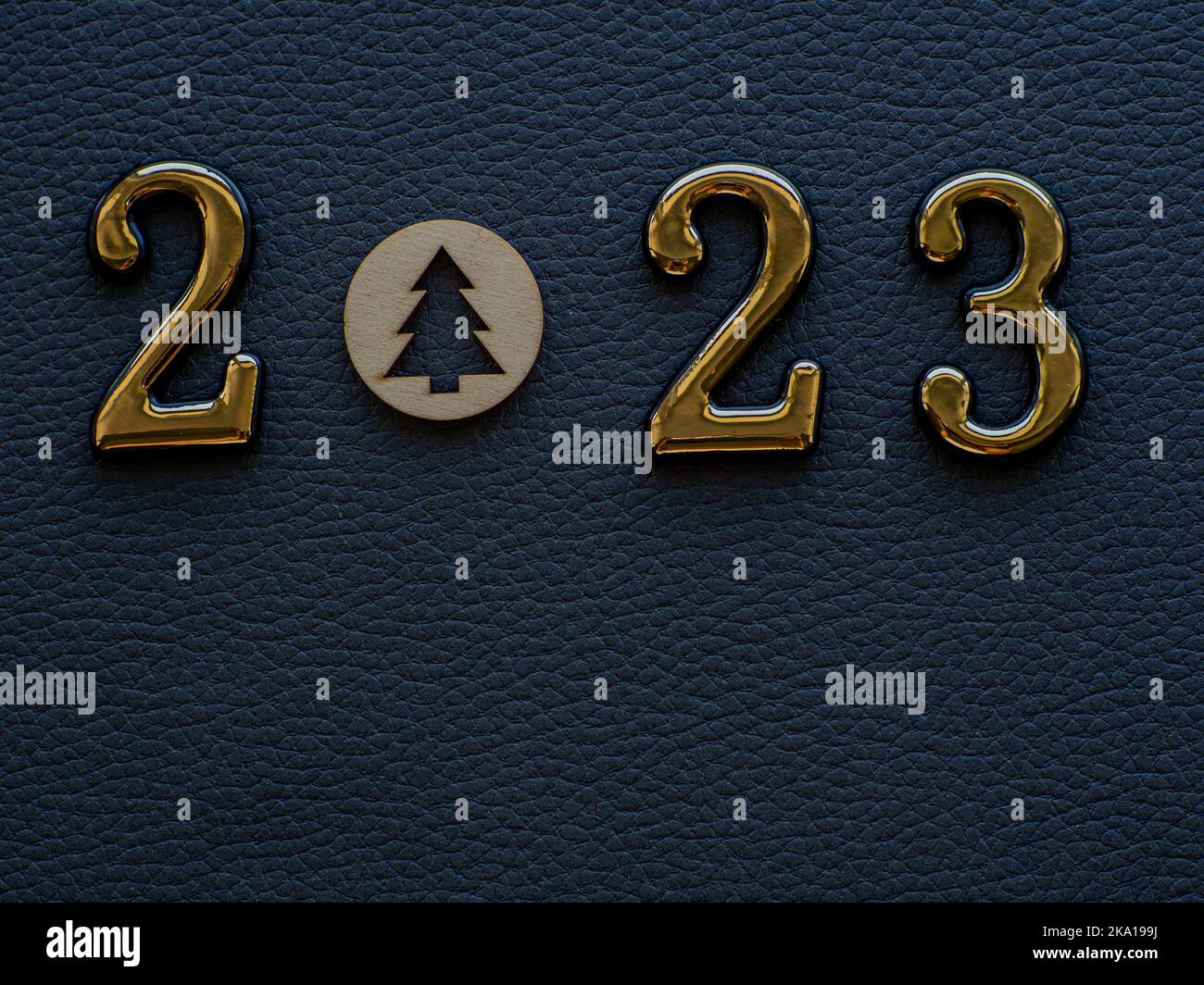 2023 on the black background Stock Photo - Alamy