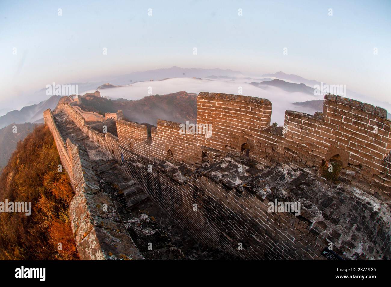 CHENGDE, CHINA - OCTOBER 31, 2022 - A spectacular sea of clouds is seen ...