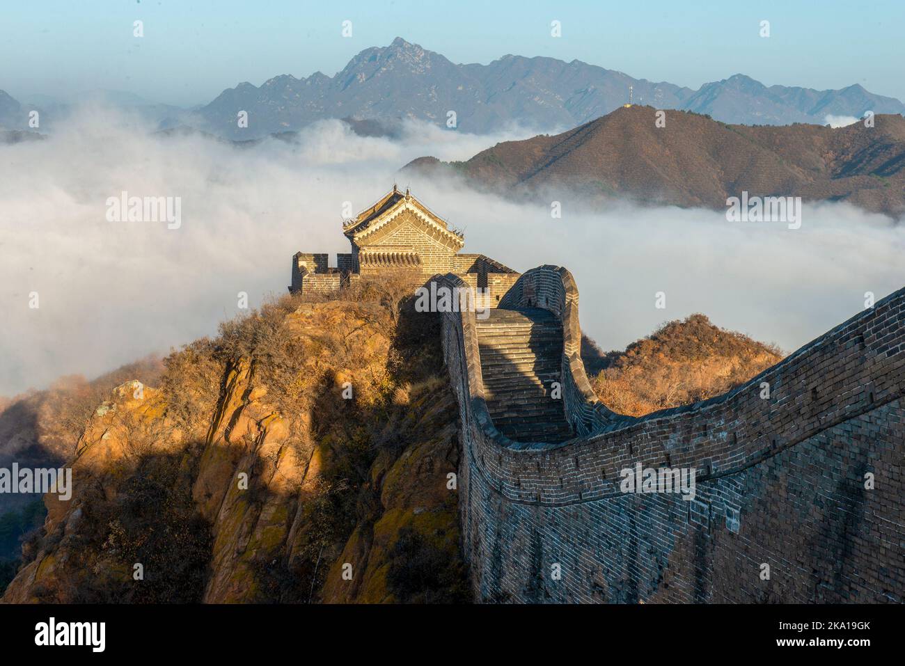 CHENGDE, CHINA - OCTOBER 31, 2022 - A spectacular sea of clouds is seen ...
