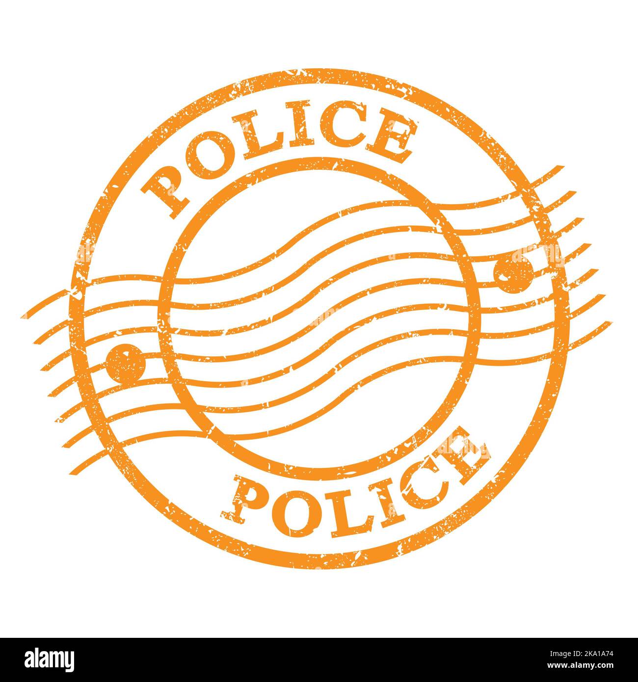 Police text on orange hi-res stock photography and images - Alamy