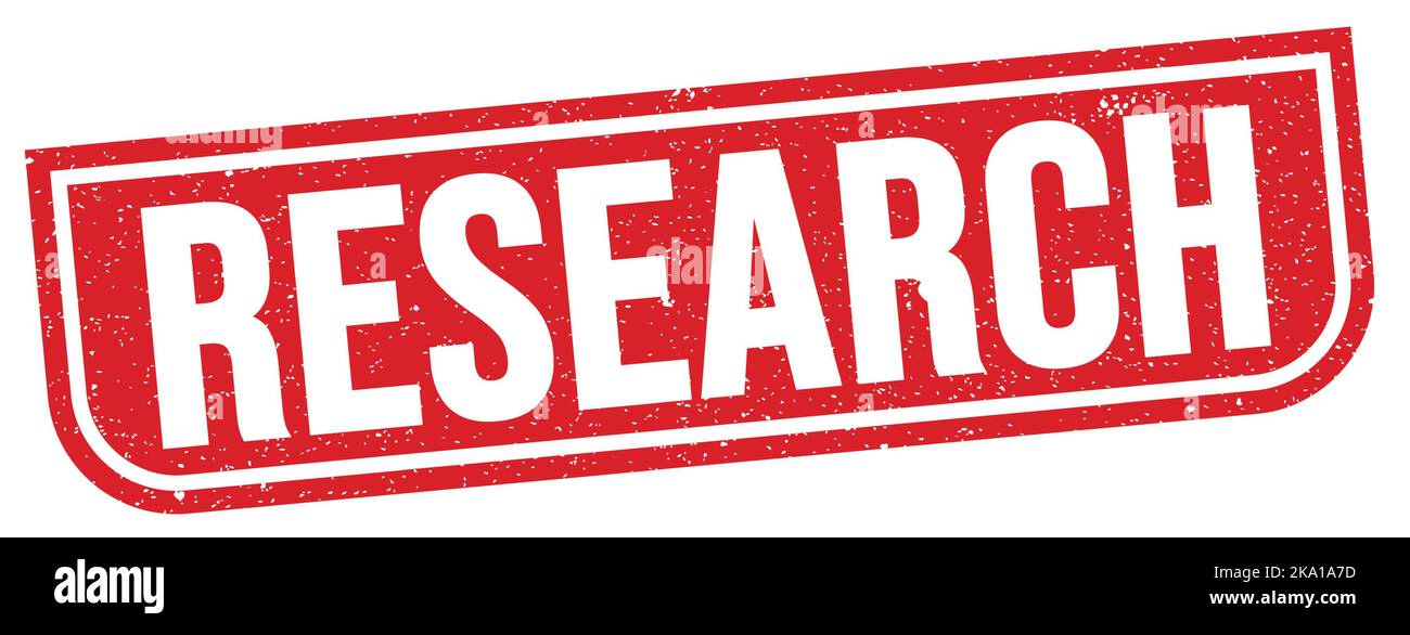 RESEARCH text written on red grungy stamp sign Stock Photo - Alamy