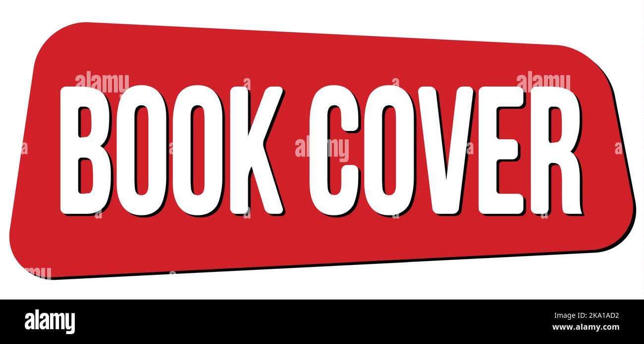 BOOK COVER text written on red trapeze stamp sign Stock Photo - Alamy