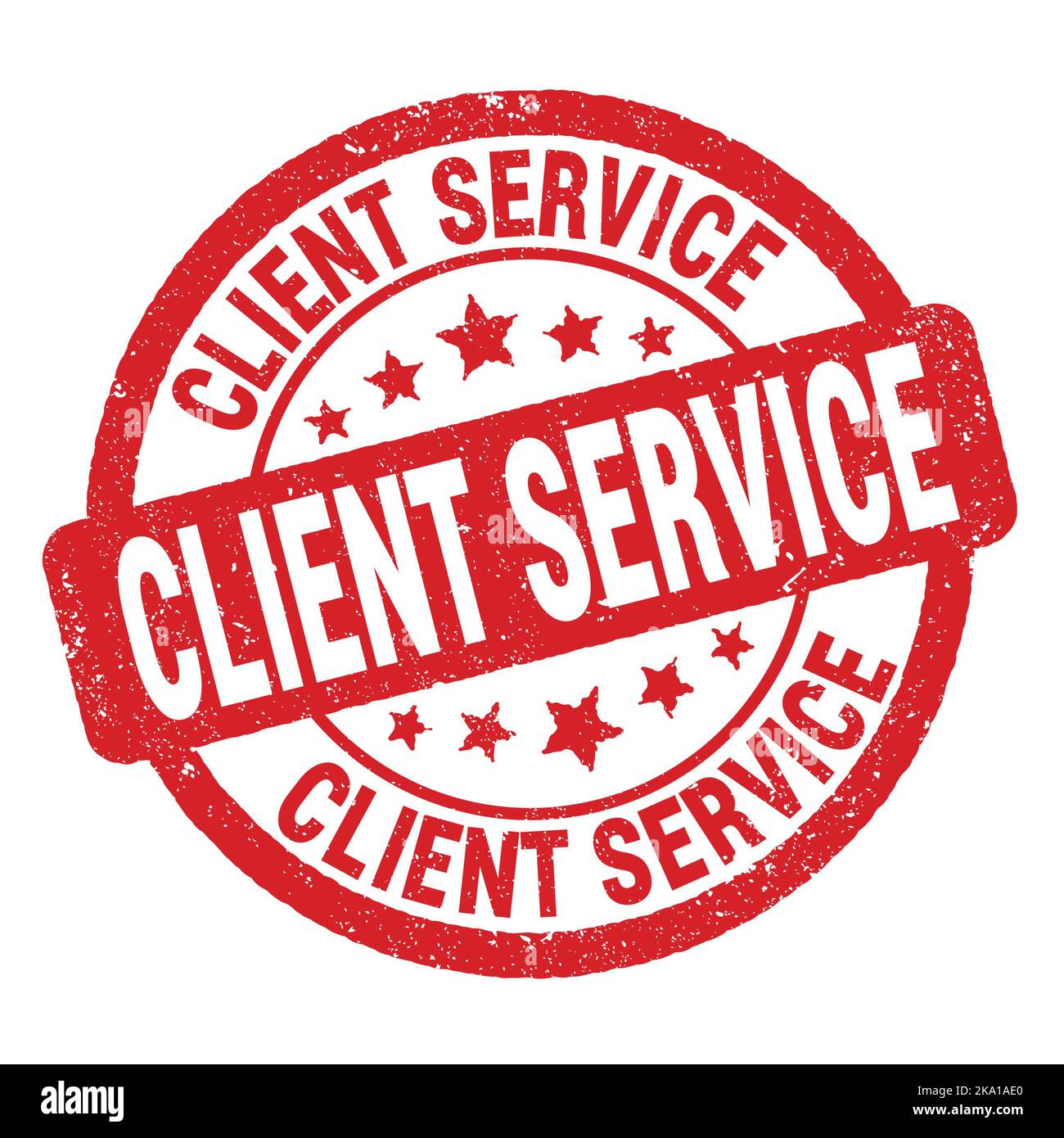 CLIENT SERVICE text written on red grungy stamp sign Stock Photo - Alamy