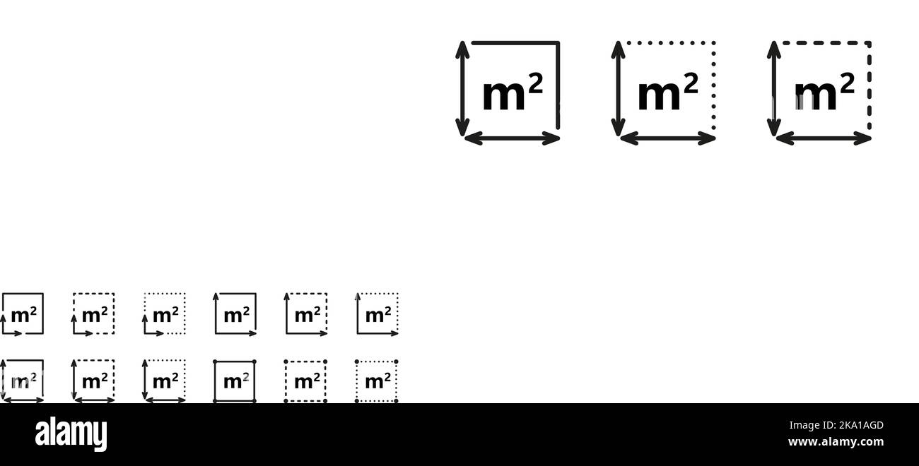 Square Meter Icon M2 Sign Flat Area In Square Metres Measuring Land Area Icon Place