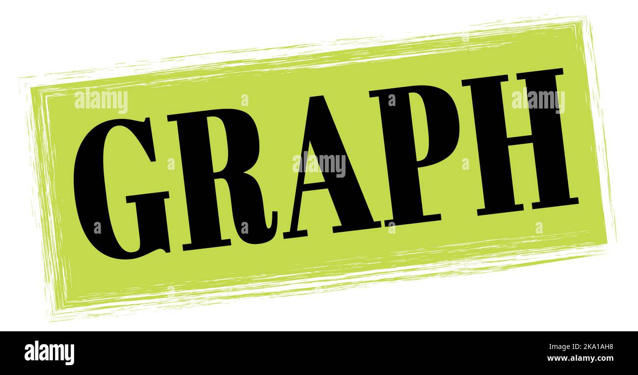 GRAPH text written on green-black rectangle stamp sign Stock Photo - Alamy