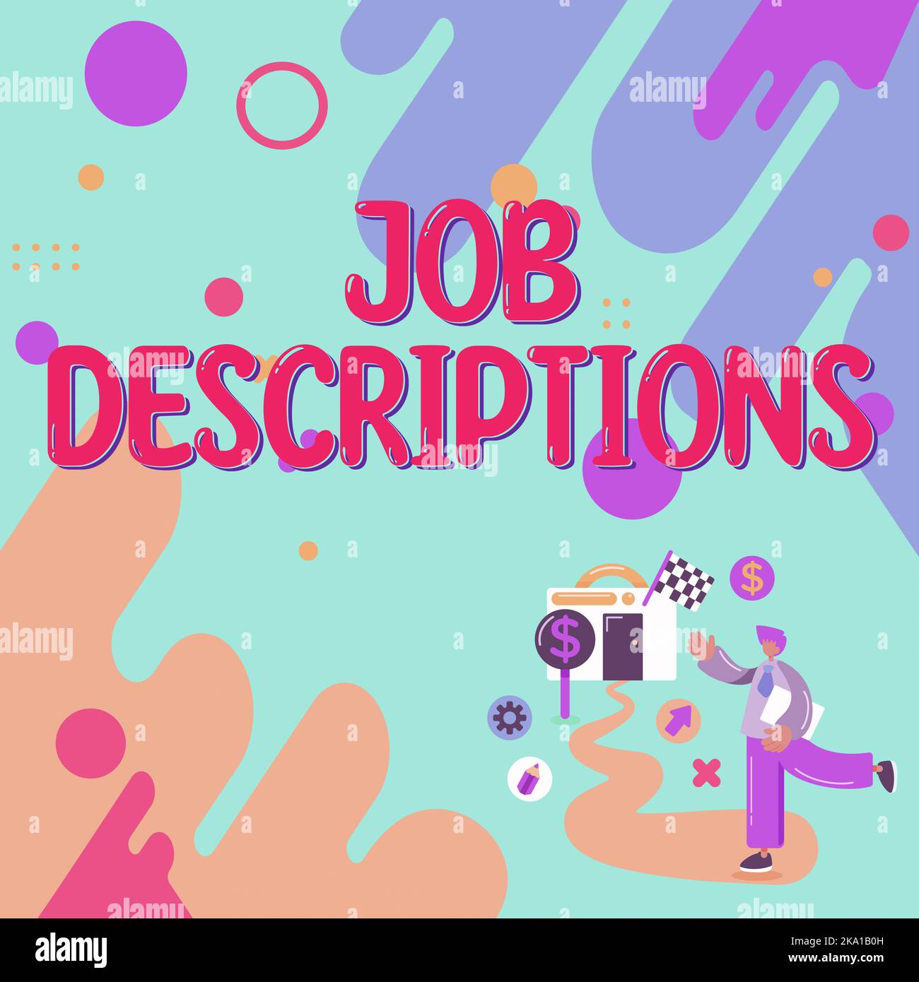 Inspiration showing sign Job Descriptions. Word Written on difficulties ...