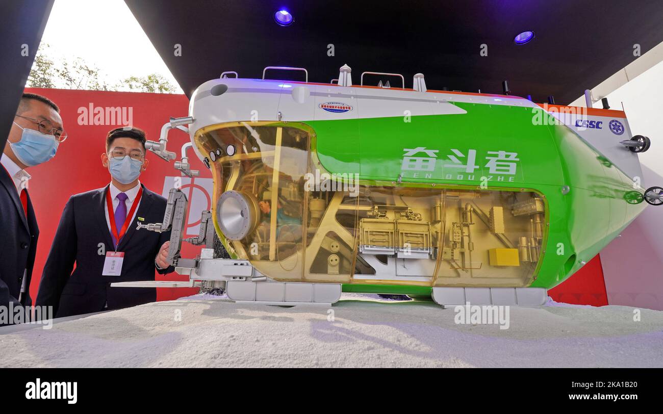 YANTAI, CHINA - OCTOBER 31, 2022 - Representatives of the business ...