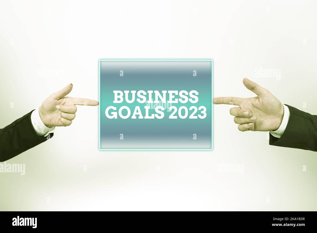 Text showing inspiration Business Goals 2023. Business showcase Setting ...
