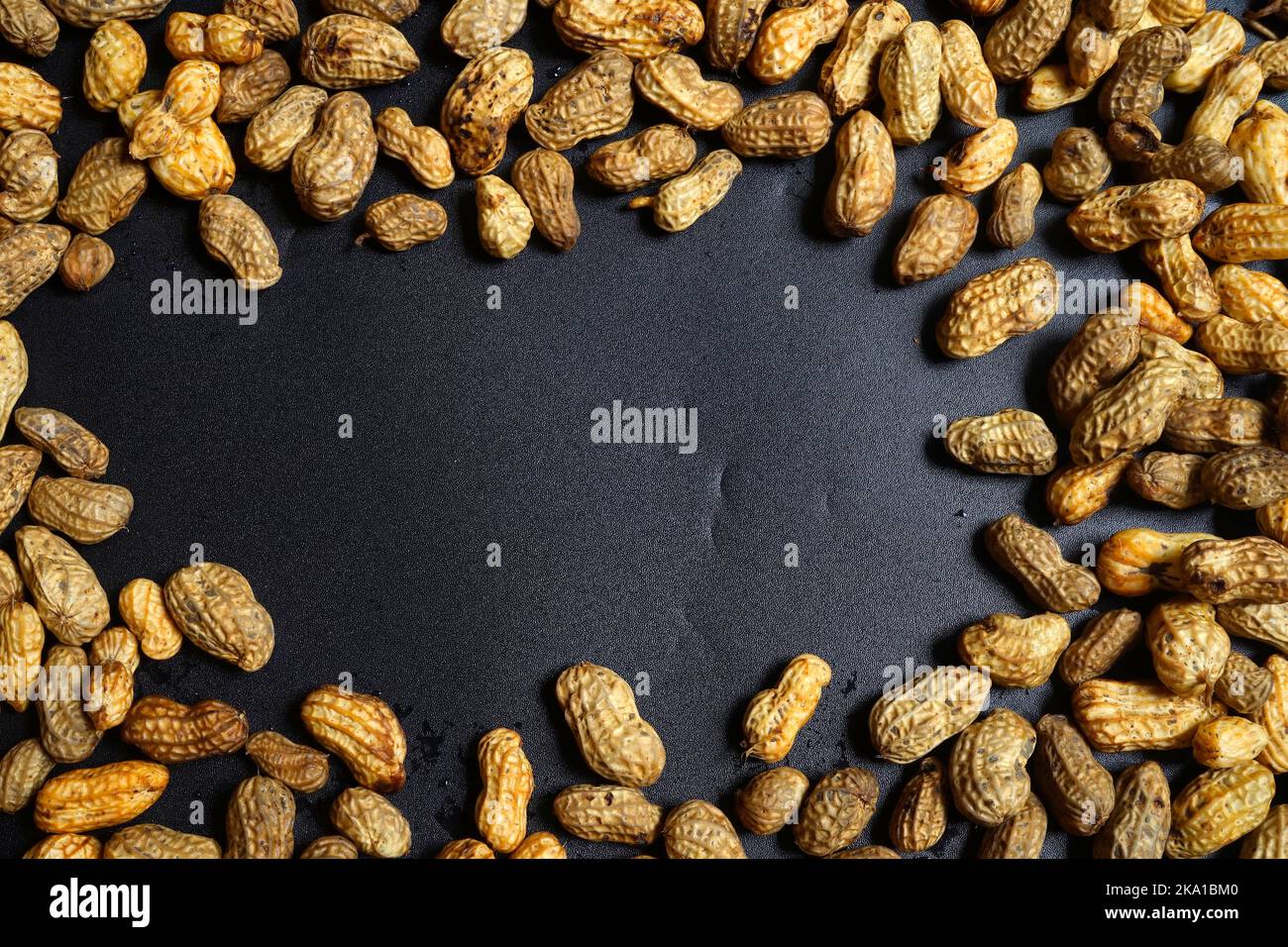 Peanut in a shell texture with space for texts. food background of ...