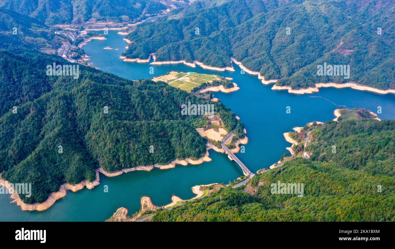 Aerial photos show hydroelectric power station in Chun'an County ...