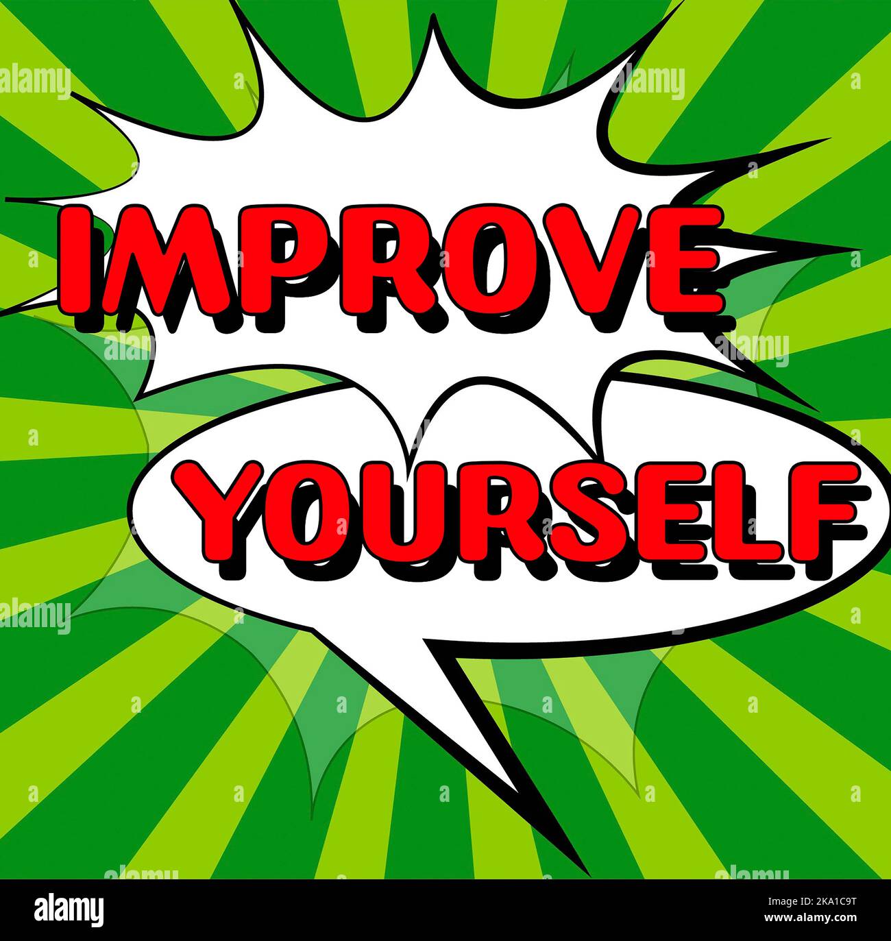 Conceptual display Improve Yourself. Concept meaning to make your ...