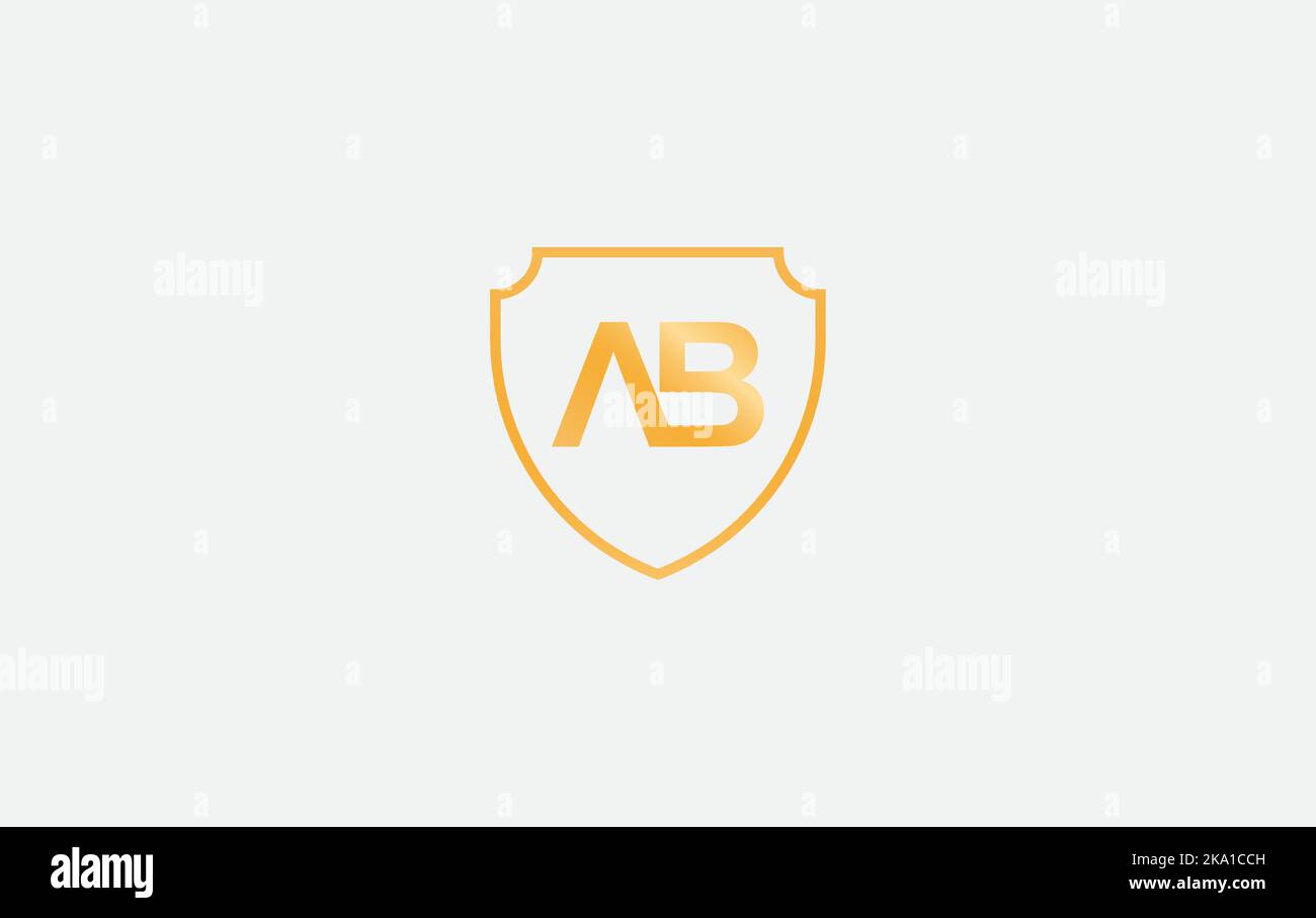 Shield protection symbol and royal luxury shield monogram vector design ...