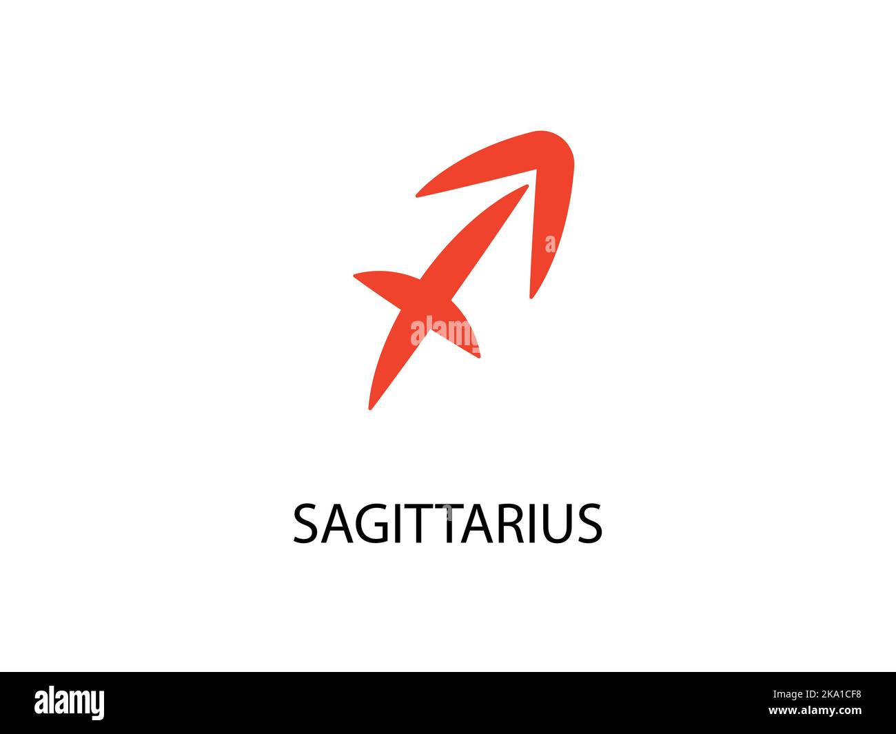 Sagittarius Symbol of the Horoscope. Zodiac Sign. Vector illustration ...