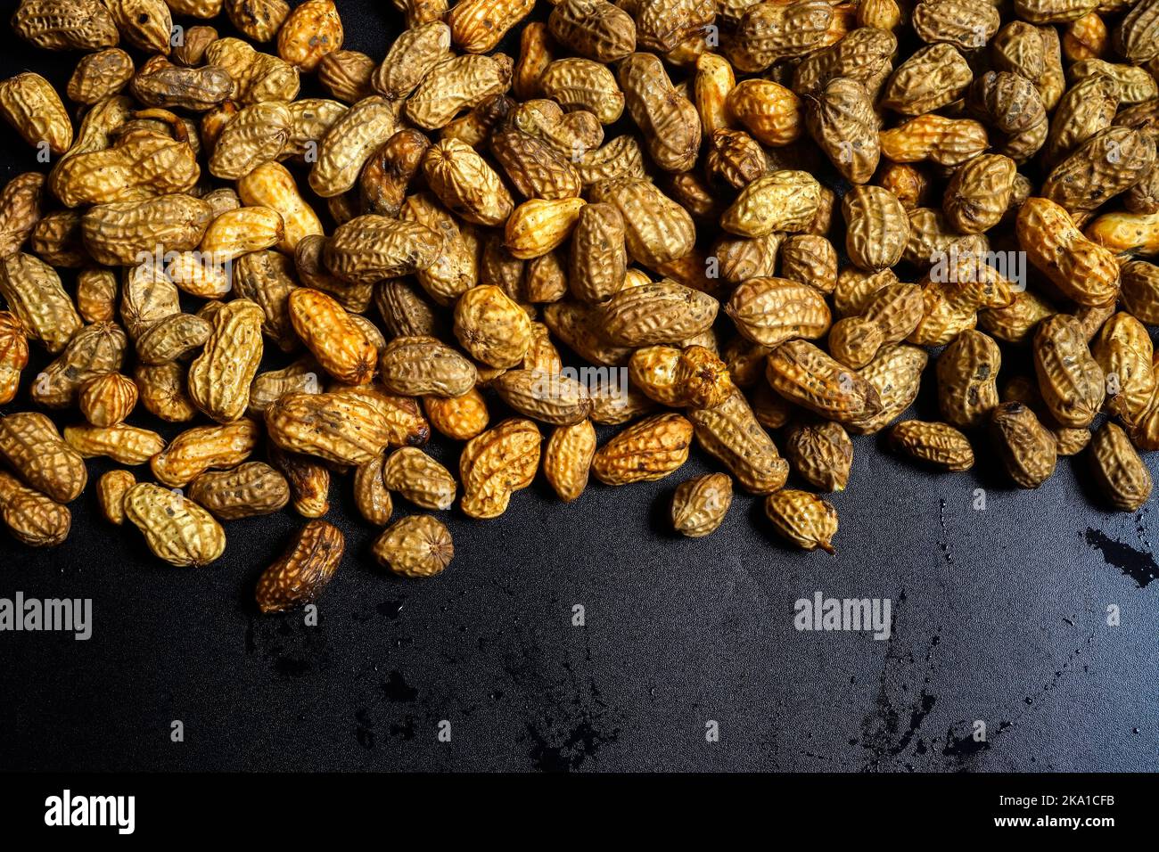 Peanut in a shell texture with space for texts. food background of ...