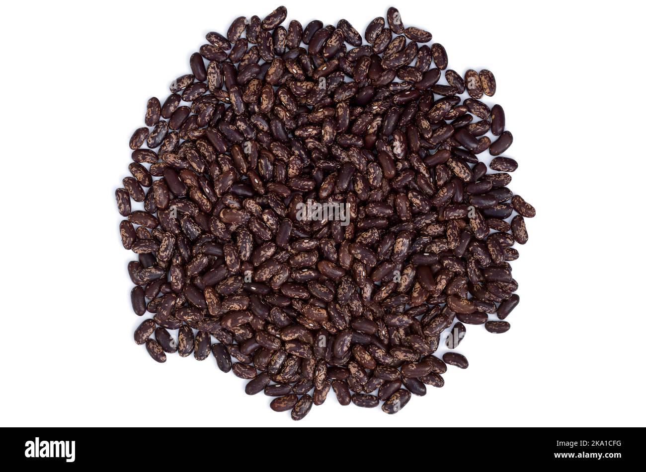 Scattered beans, on a white background. Lots of beans Stock Photo - Alamy