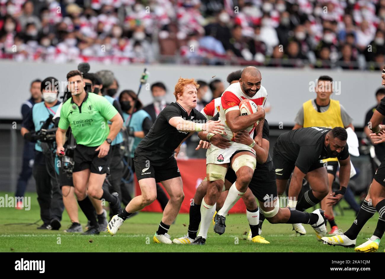 Japan's Michael Leitch during the rugby test match between Japan and ...