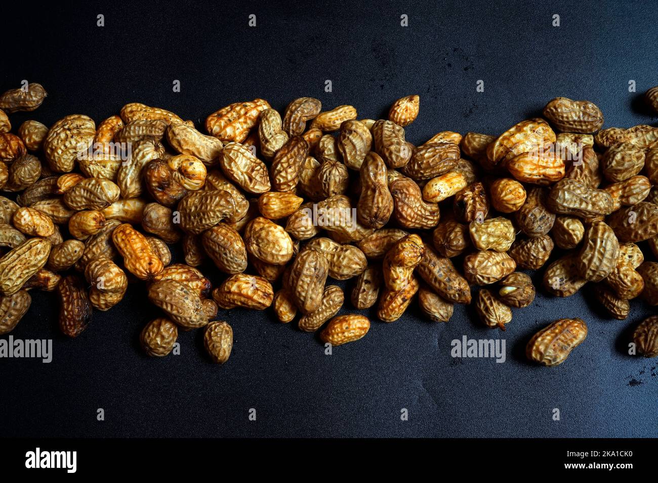 Peanut in a shell texture with space for texts. food background of ...