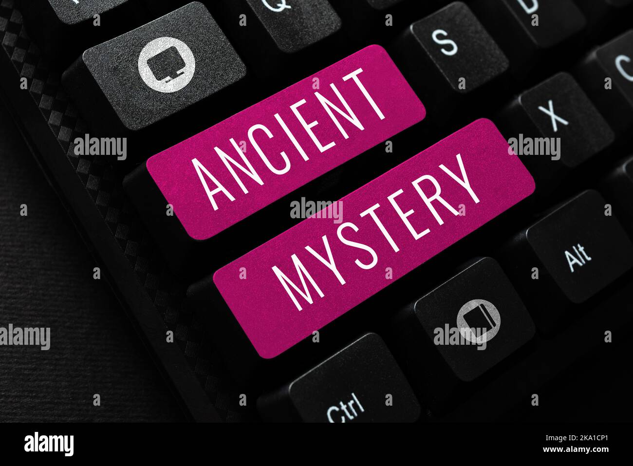 Text showing inspiration Ancient Mystery. Internet Concept the act or ...