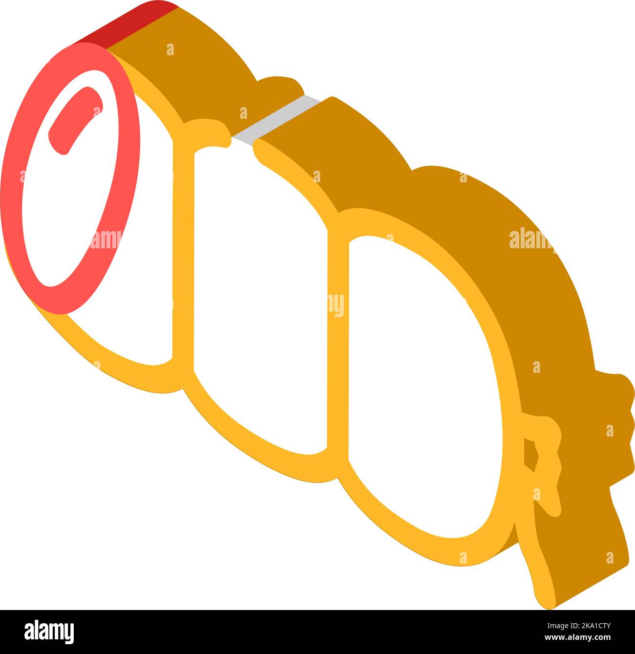 ham sausage meat isometric icon vector illustration Stock Vector Image ...