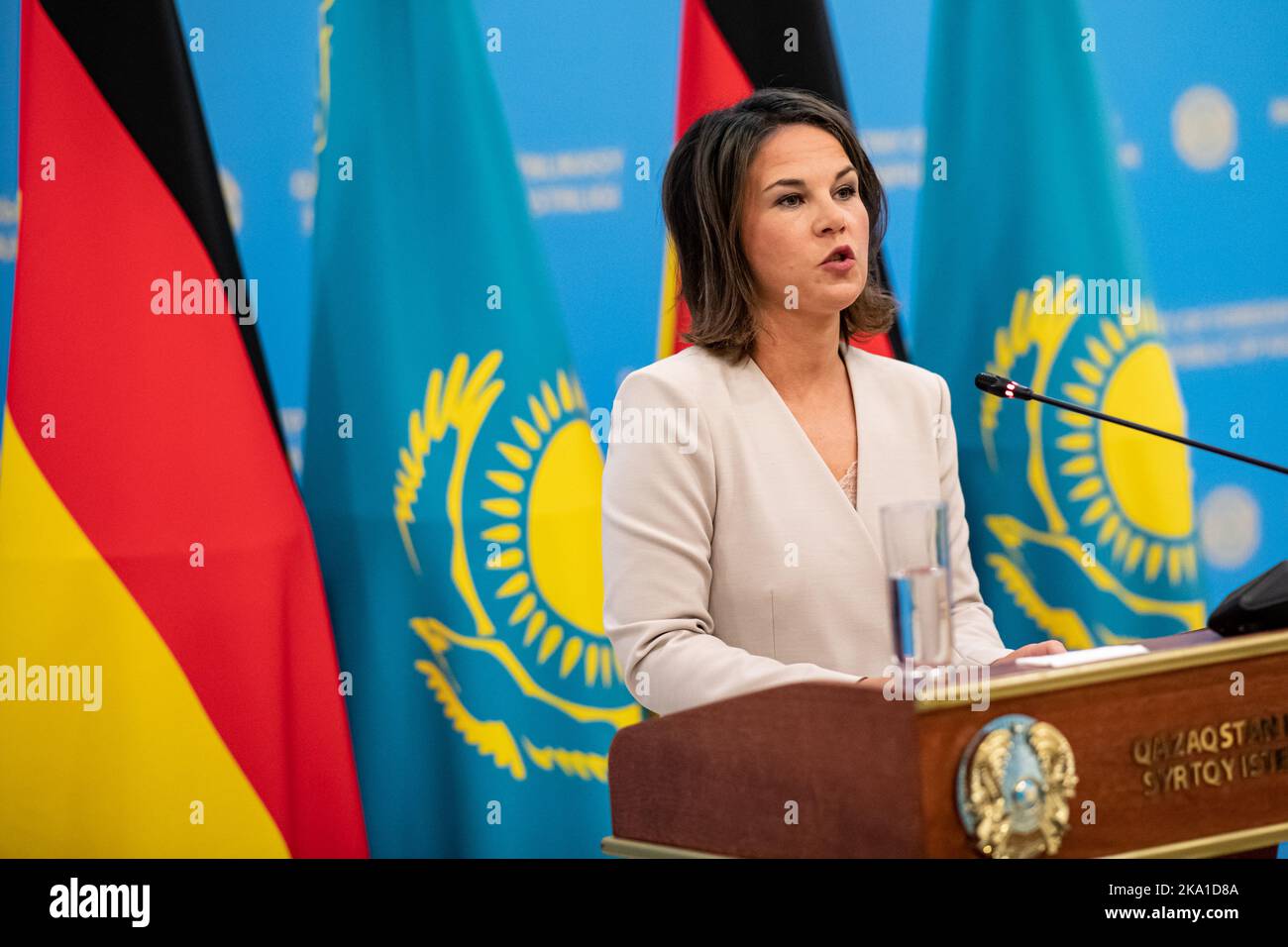 Astana, Kazakhstan. 31st Oct, 2022. Annalena Baerbock (Bündnis 90/Die ...