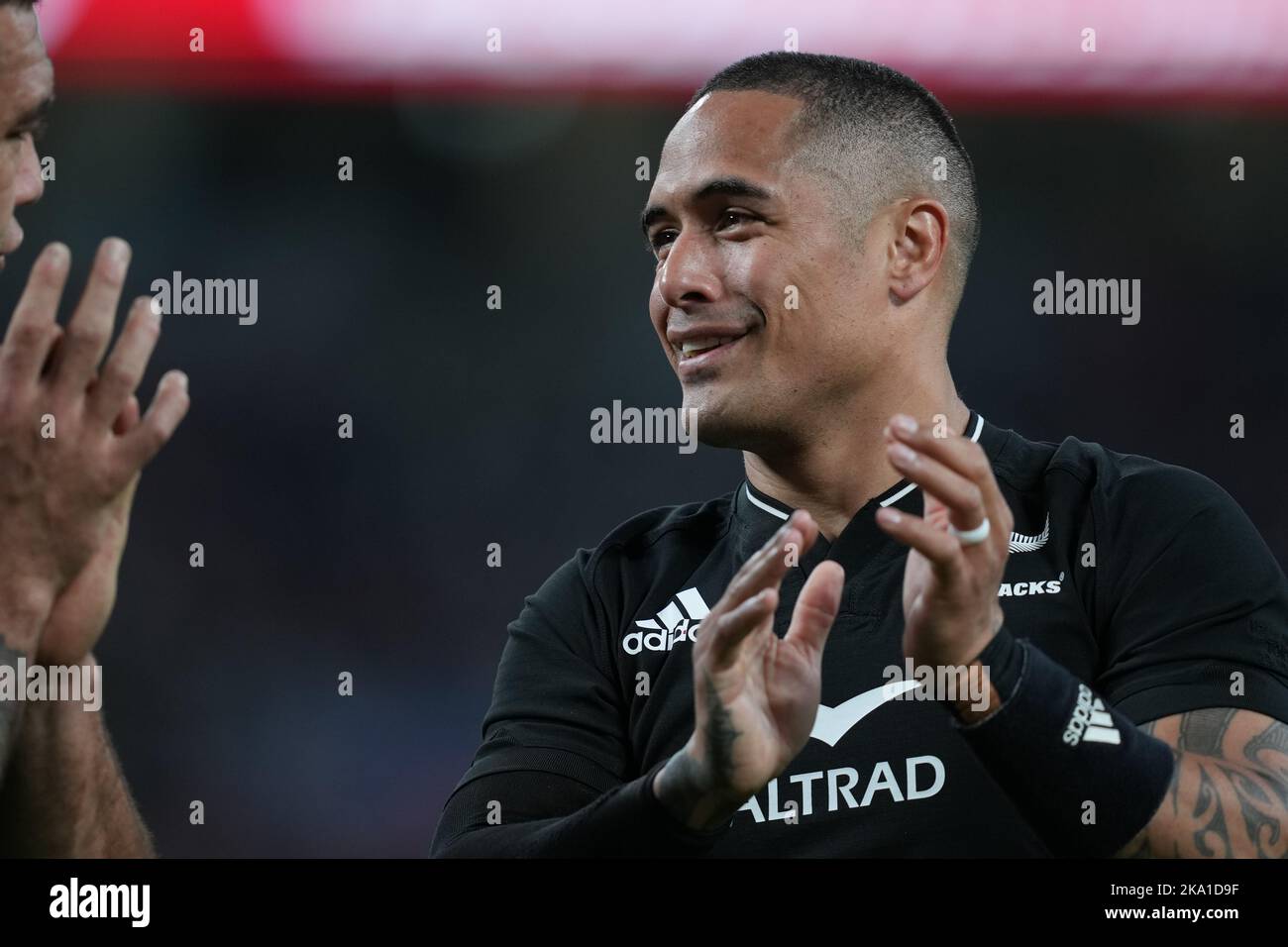 New Zealand's Aaron Smith during the rugby test match between Japan and ...