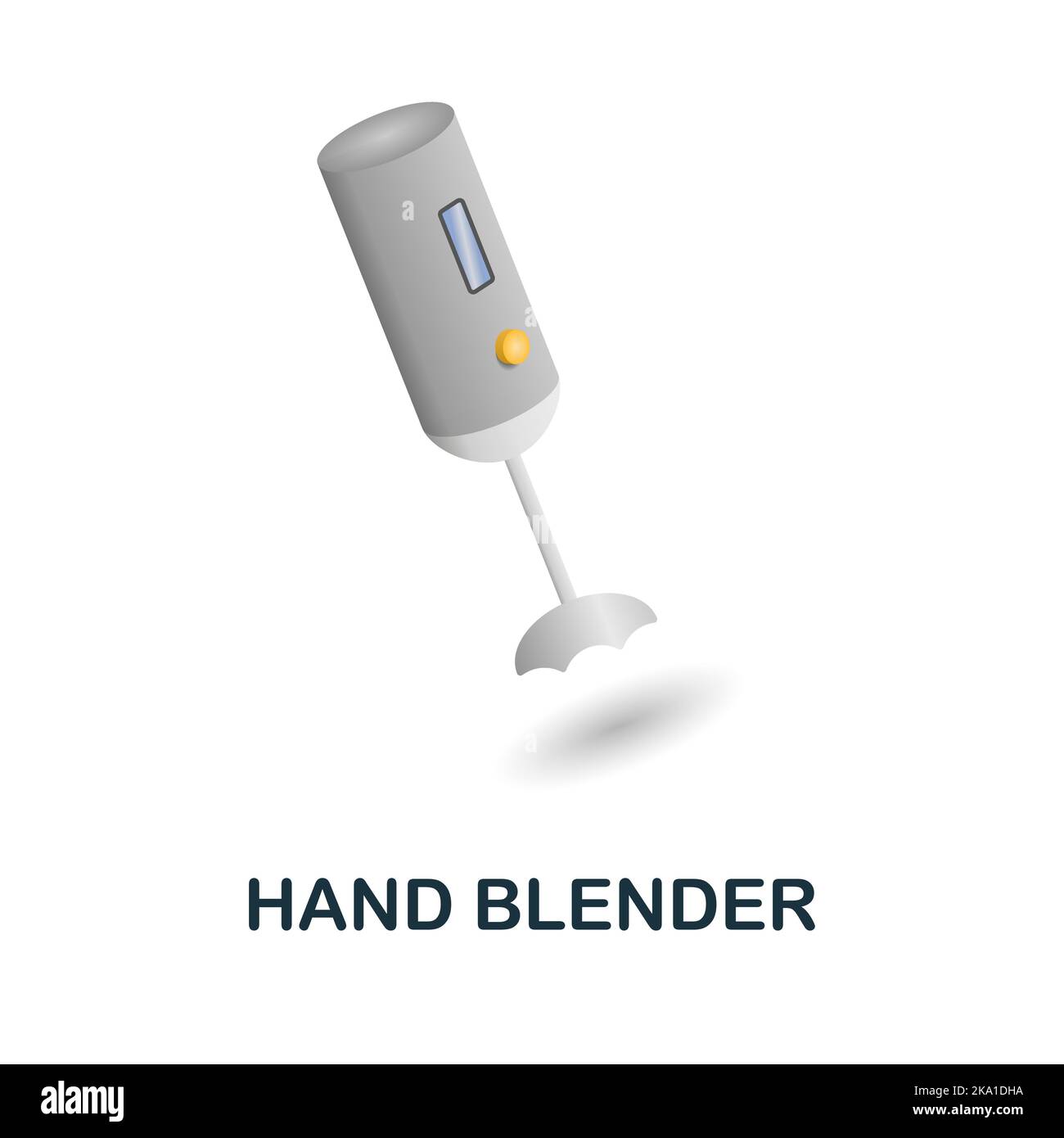 Hand Blender icon. 3d illustration from kitchen supplies collection ...