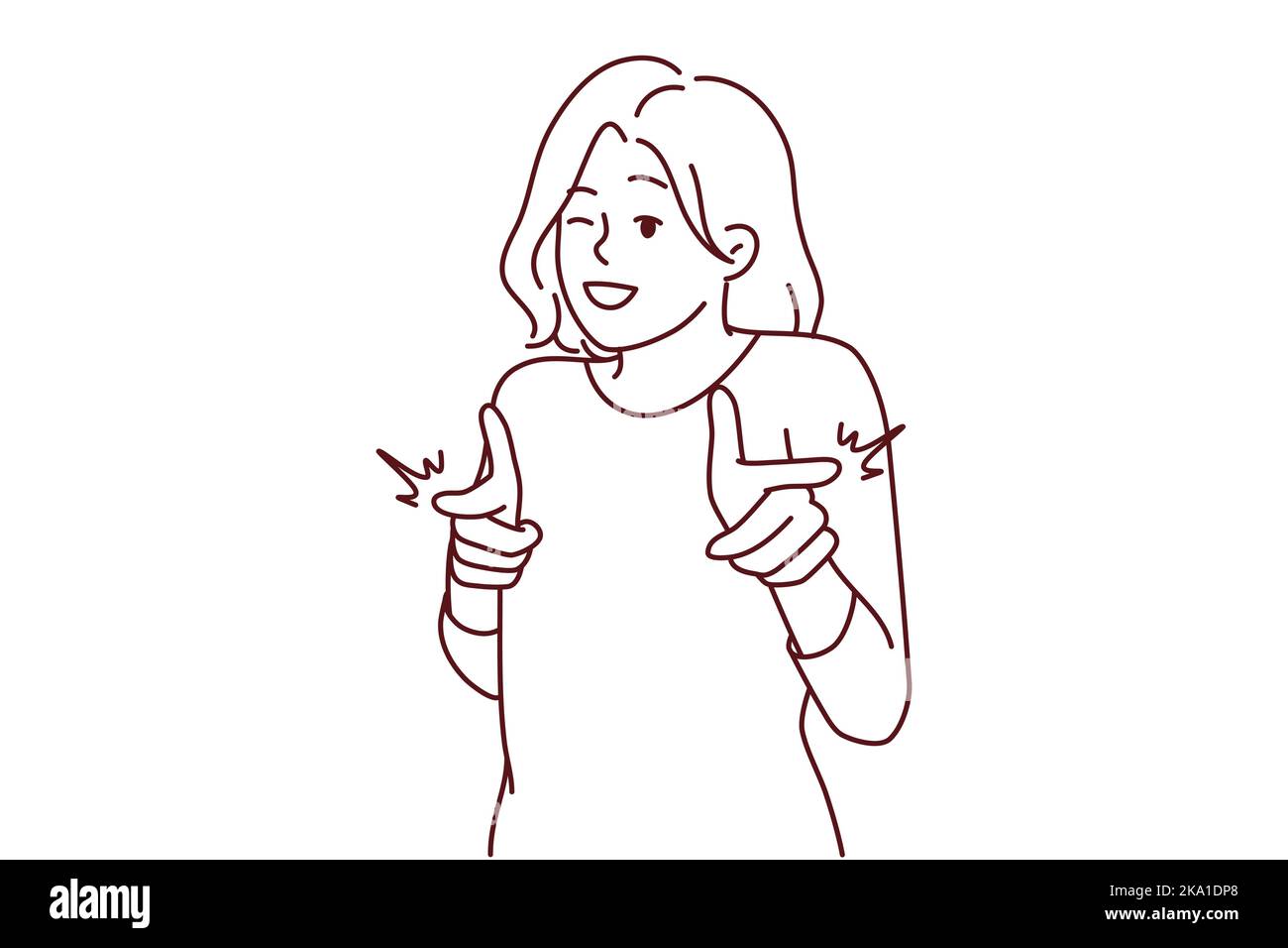 Show finger to camera Stock Vector Images - Alamy