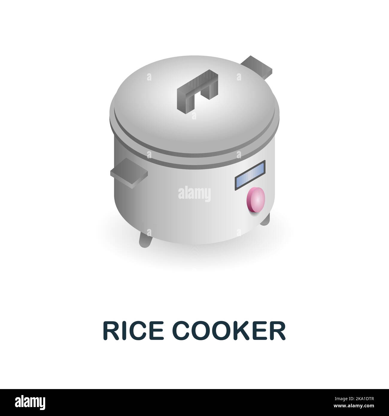 Rice Cooker icon. 3d illustration from kitchen supplies collection ...