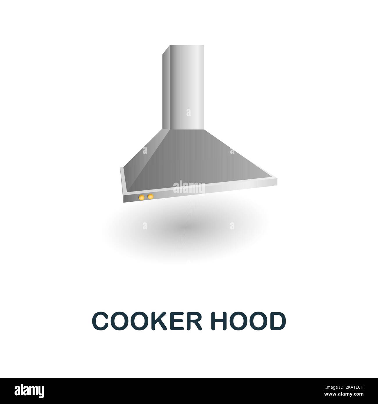 Cooker Hood icon. 3d illustration from kitchen supplies collection ...