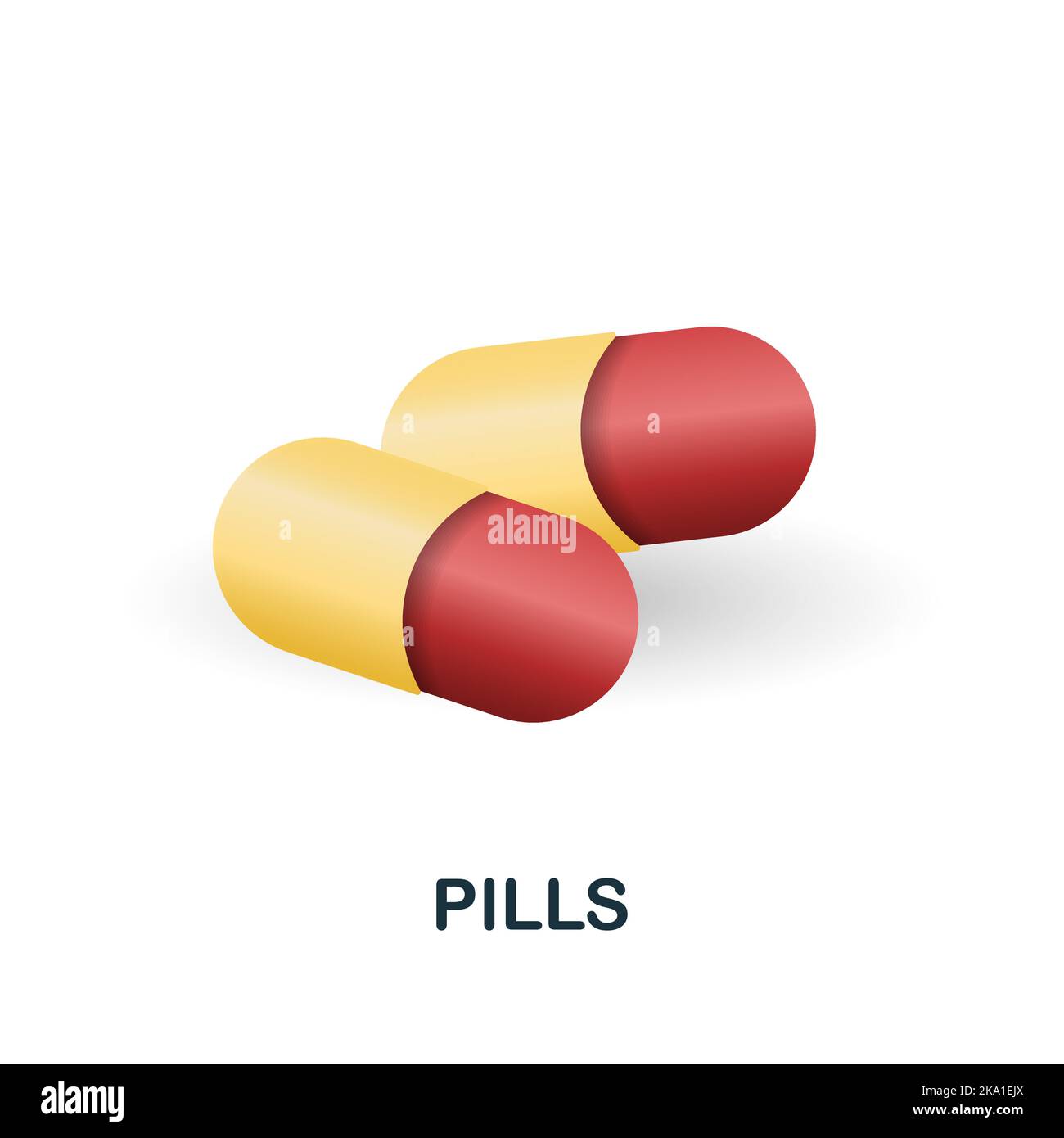Pills icon. 3d illustration from medicine collection. Creative Pills 3d ...