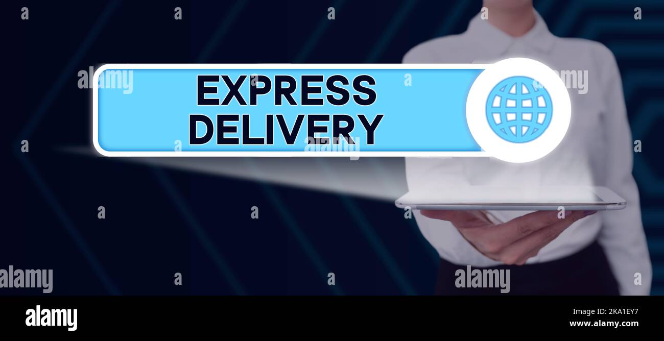 Handwriting text Express Delivery. Business showcase treasure trove of memories about the ...