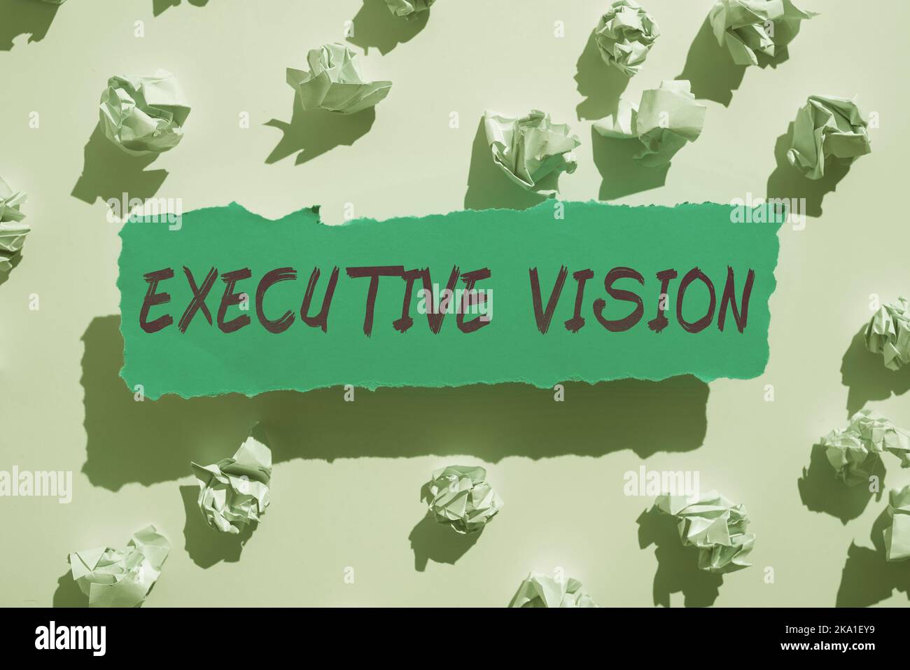 Conceptual caption Executive Vision. Concept meaning to communicate or ...
