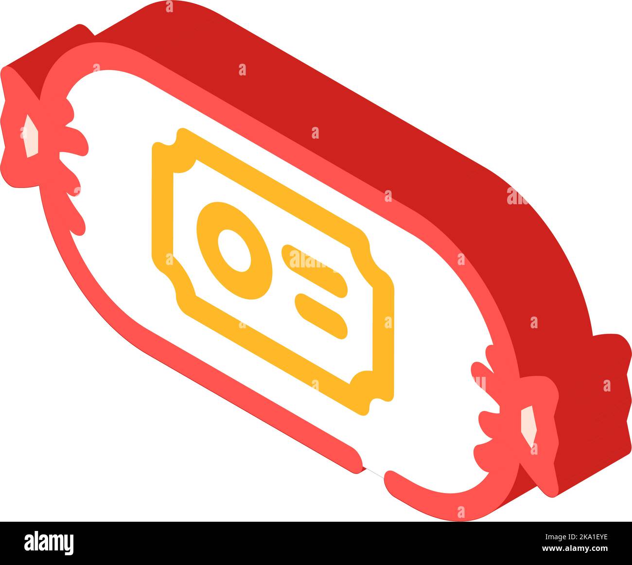 liver sausage meat isometric icon vector illustration Stock Vector ...