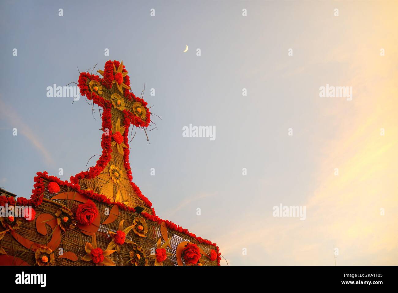 A Colorful altar of the dead in day of the dead in mexico Stock Photo ...
