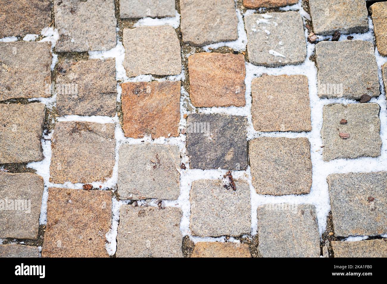 Road paving slabs pattern. Way paved with stones Stock Photo - Alamy