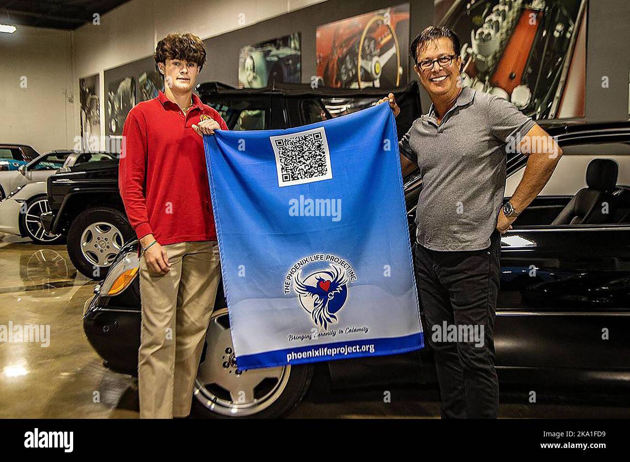 Neil Handler and his son Jonah Handler, 17, Wednesday, Oct. 19, 2022 ...