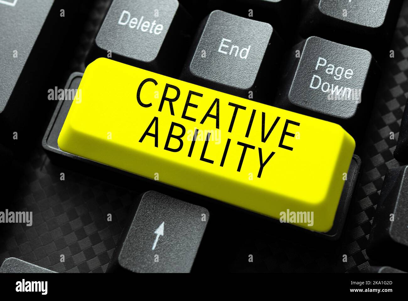Inspiration showing sign Creative Ability. Word Written on process of ...