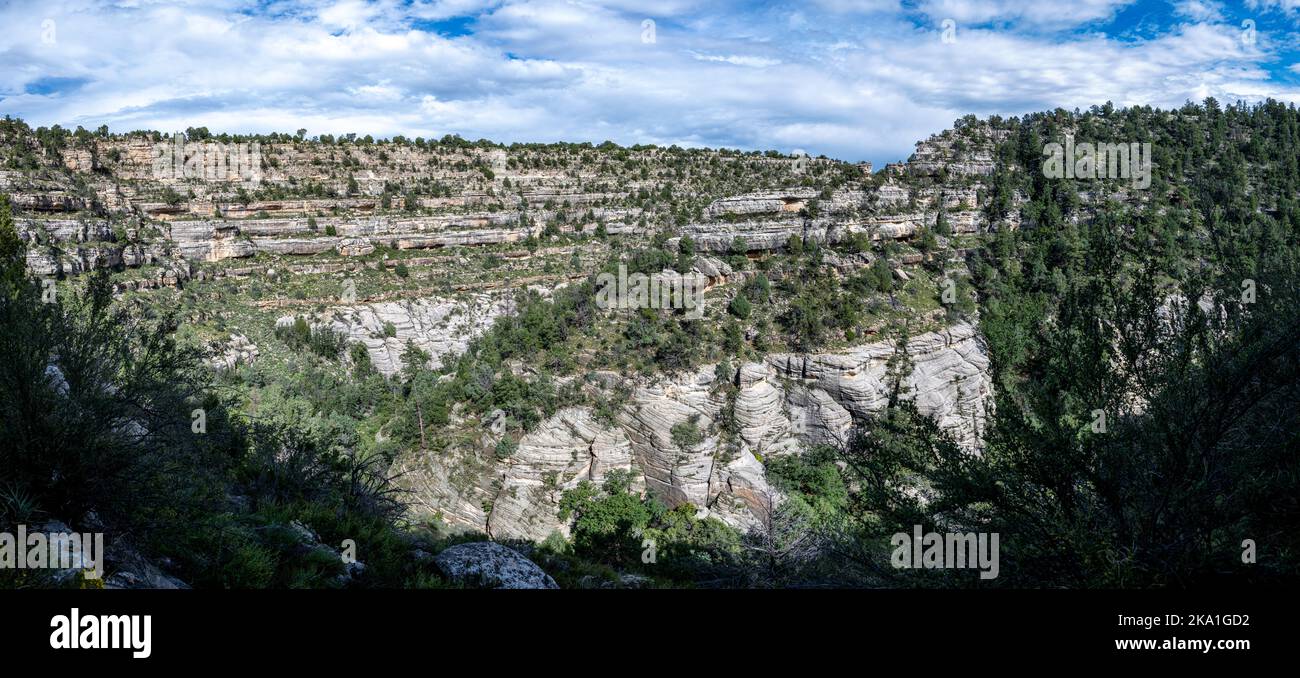 Ancient Native American Sinagua ruins from Walnut Canyon National Park ...