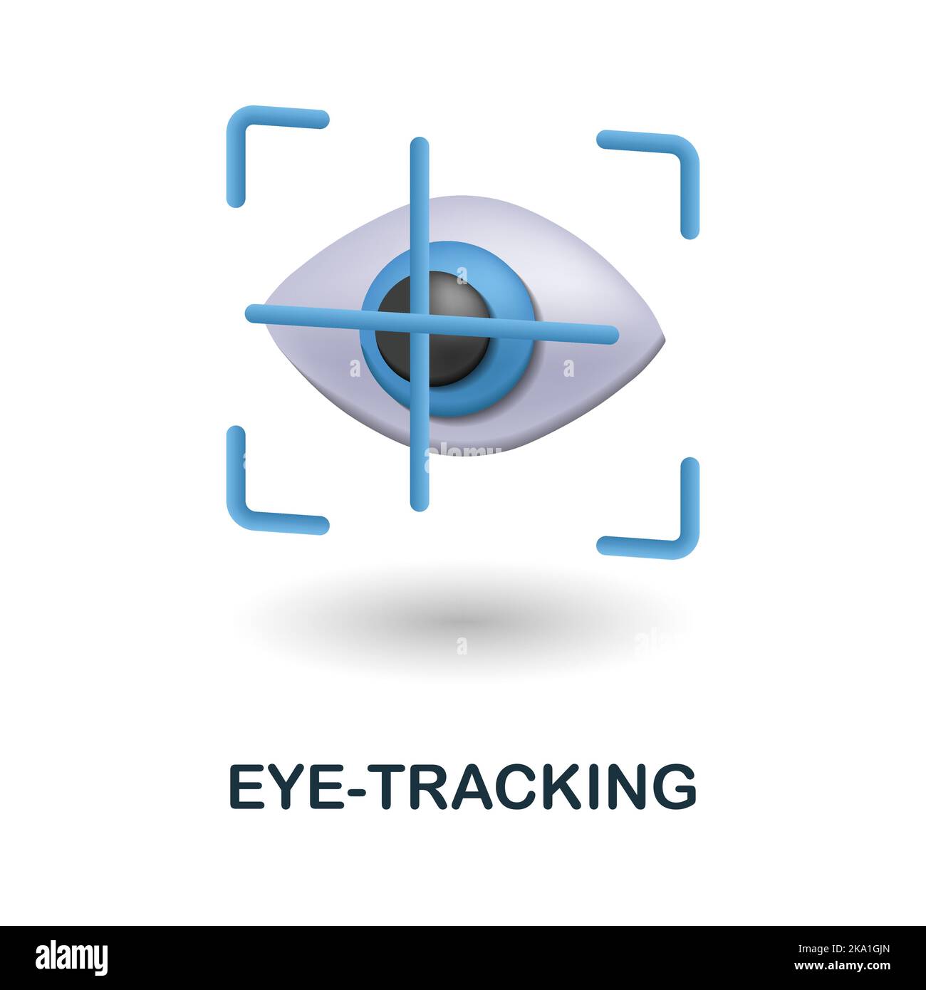 Eye-Tracking icon. 3d illustration from neuromarketing collection ...
